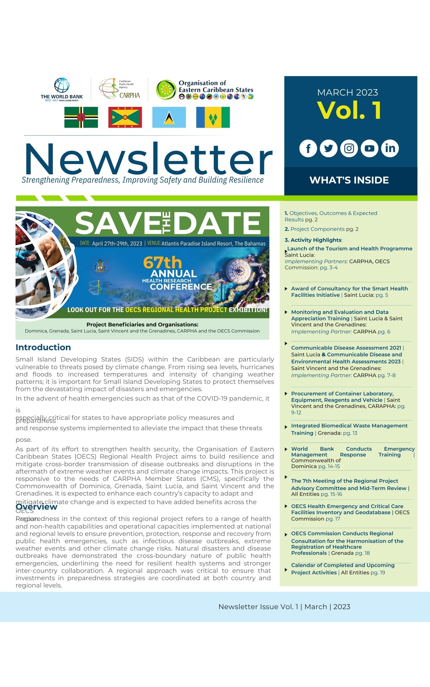 OECS Regional Health Project Newsletter