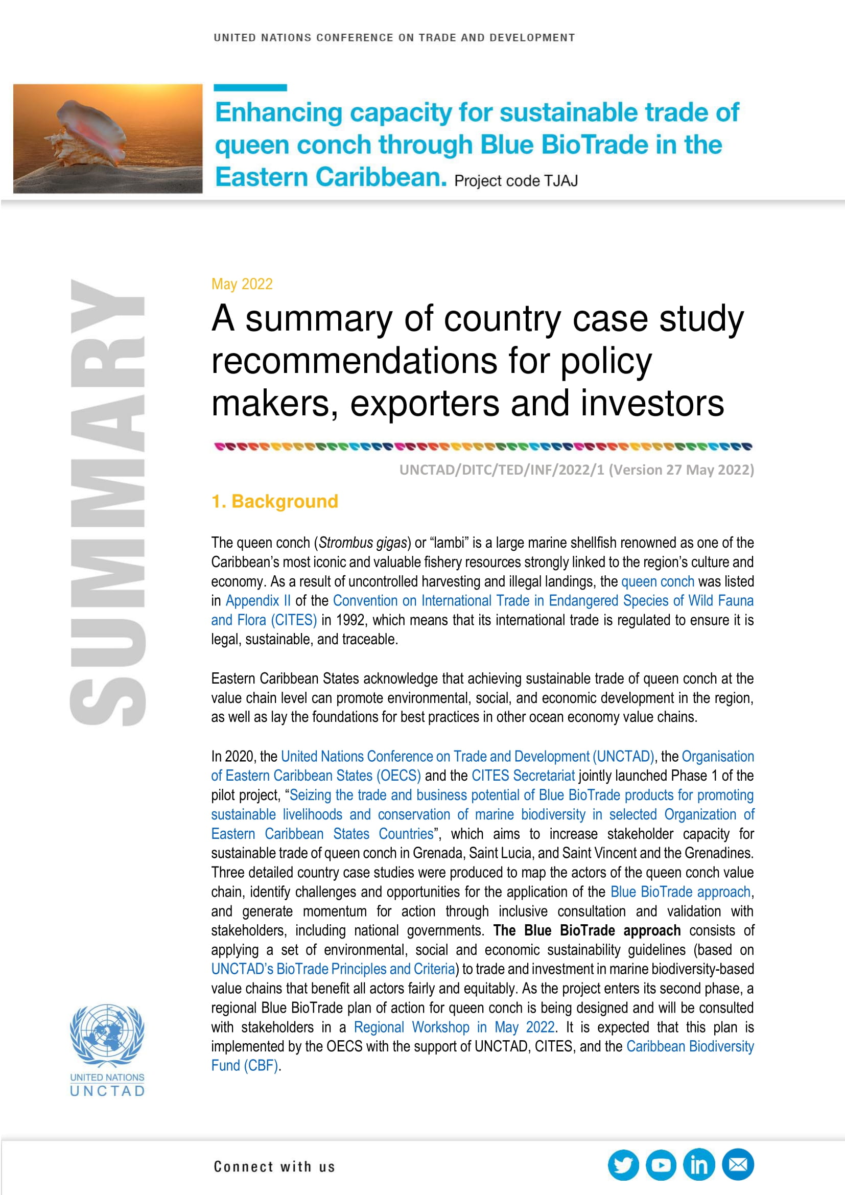 Enhancing Capacity for Sustainable Trade of Queen Conch in the Eastern ...